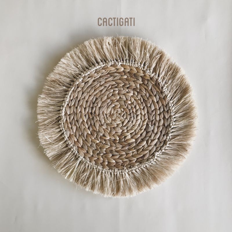 Jual PLACEMAT AESTHETIC | TATAKAN ANYAMAN ECENG GONDOK DEKORASI TRAY ...