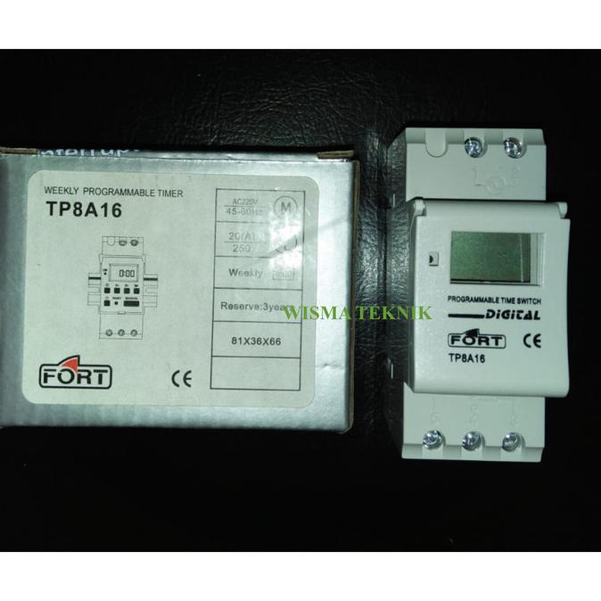 Jual TIMER Weekly Digital Timer TP8A16 Fort | Shopee Indonesia