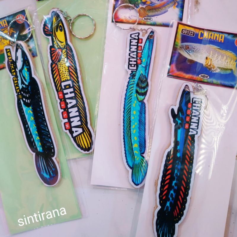 Jual Gantungan kunci Ikan Channa Bahan Kayu | Shopee Indonesia