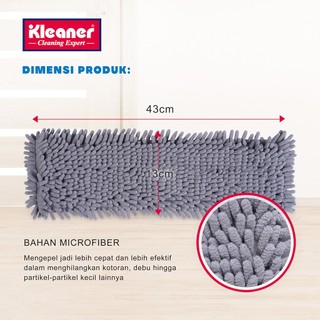 Jual Kleaner Refill Pel Debu 1 Pcs Bahan Microfiber Dust Mop Pembersih ...