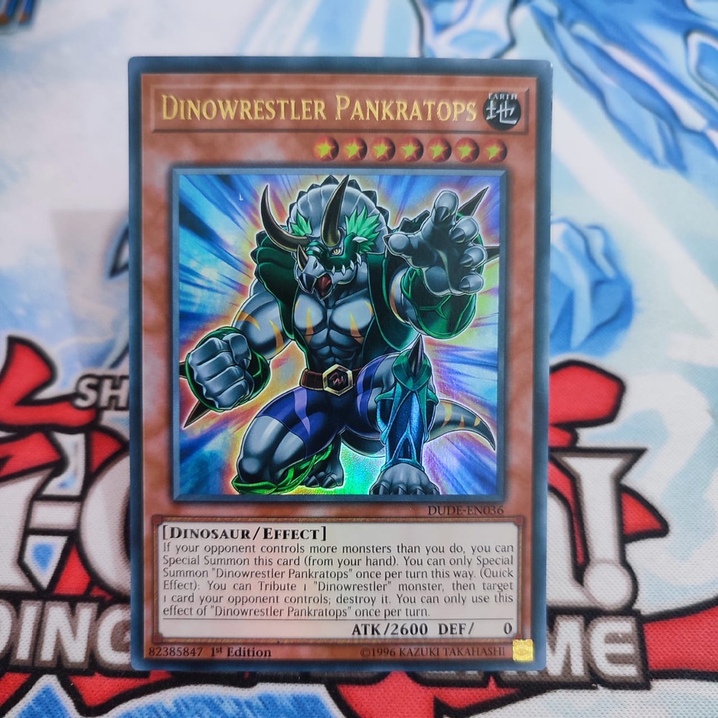 Jual yugioh dinowrestler pankratops dude ultra rare 1st original | Shopee Indonesia