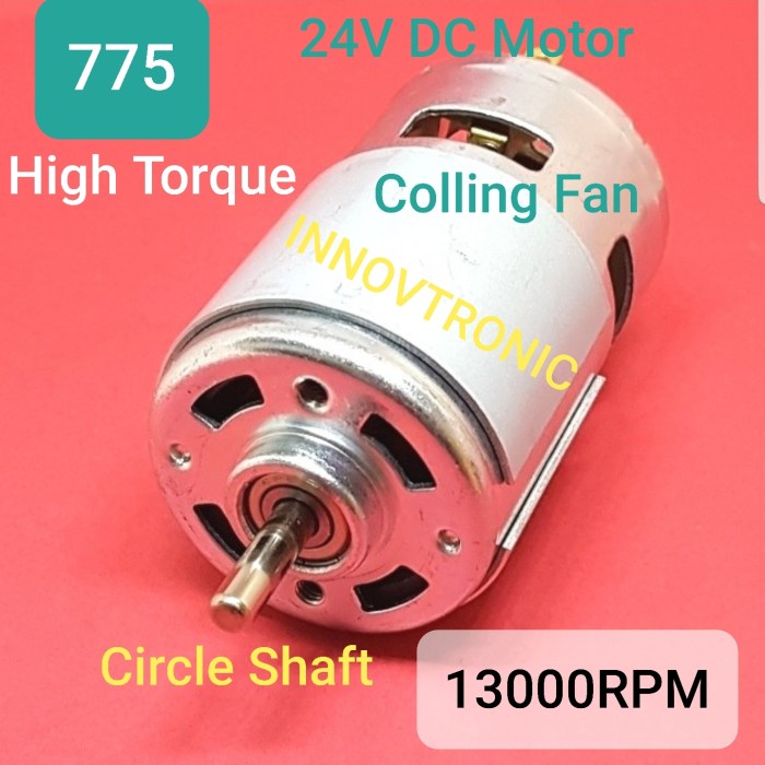 Jual 775 Motor Circle Shaft DC24V 13000R Hi Speed & Torque Brush Motor ...