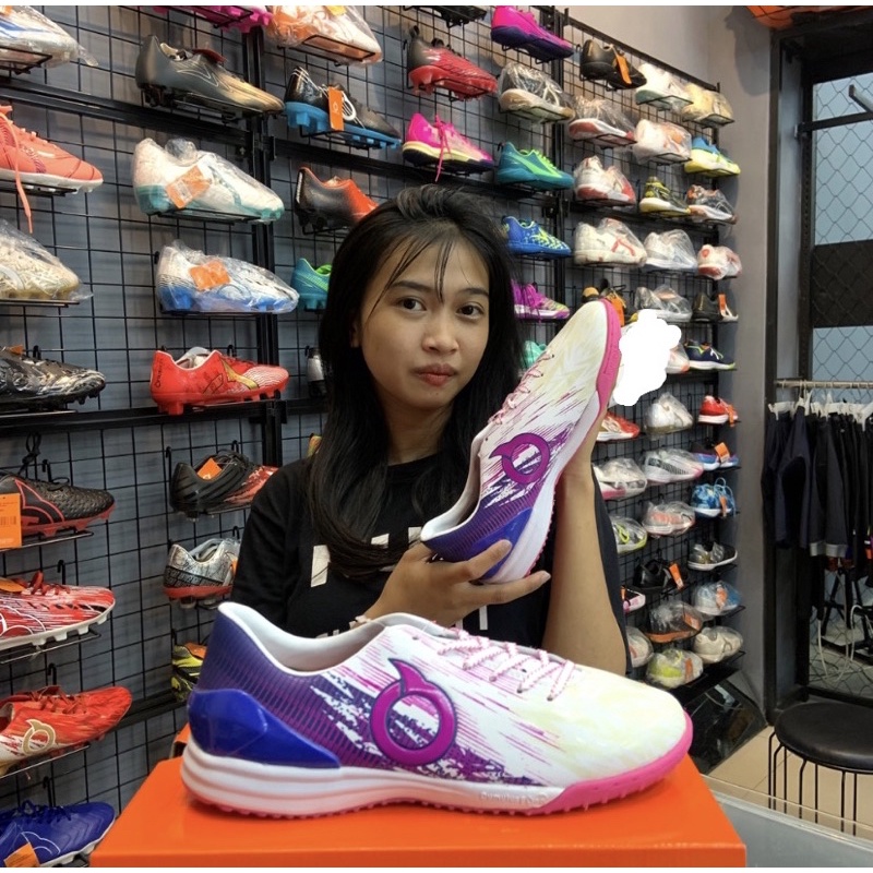Jual Sepatu Futsal ORTUSEIGHT Catalyst Legion Unity IN (White/Pink/Navy ...