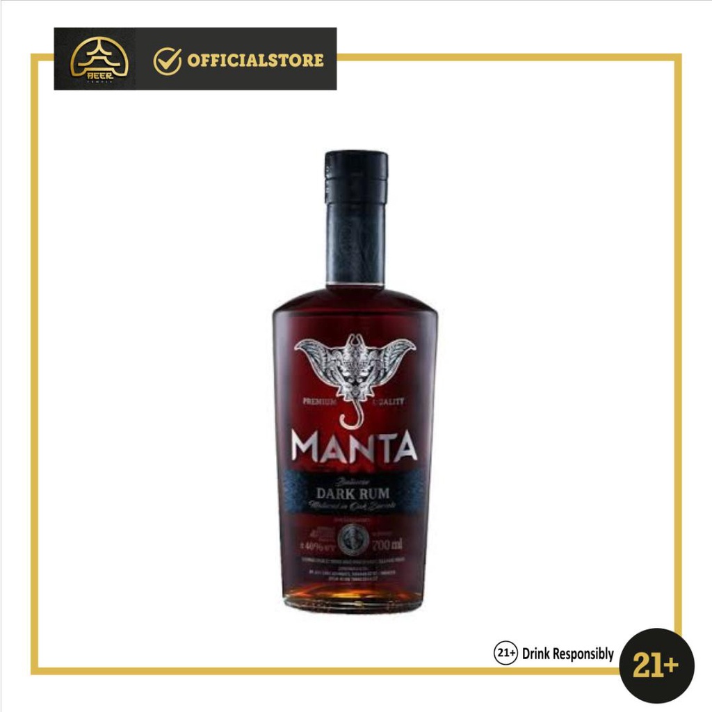 Jual Manta Dark Rum 700ml | Shopee Indonesia