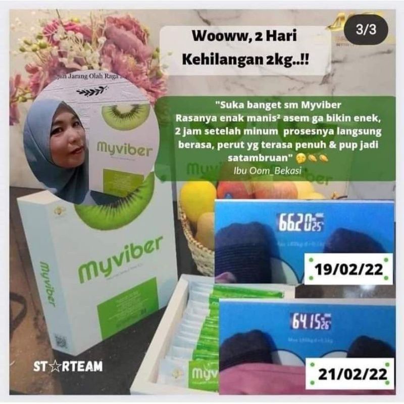 Jual myviber fiber drink 100% original MCI sehat langsing antioksidan ...