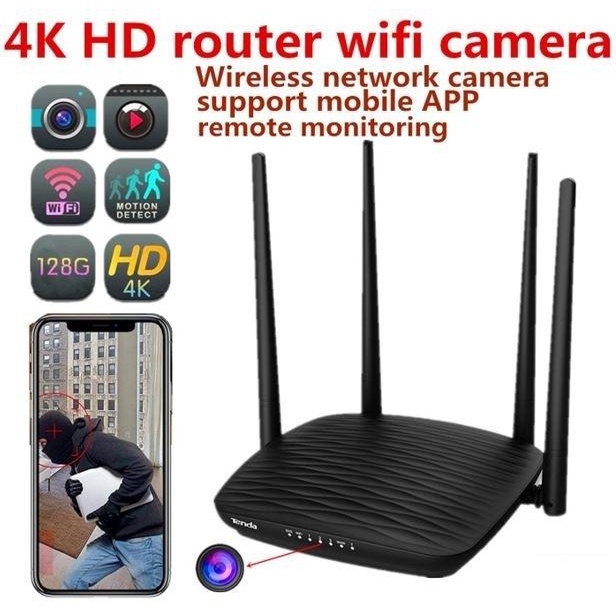Jual Spycam Router Wifi Spy Hidden Camera 4K | Shopee Indonesia