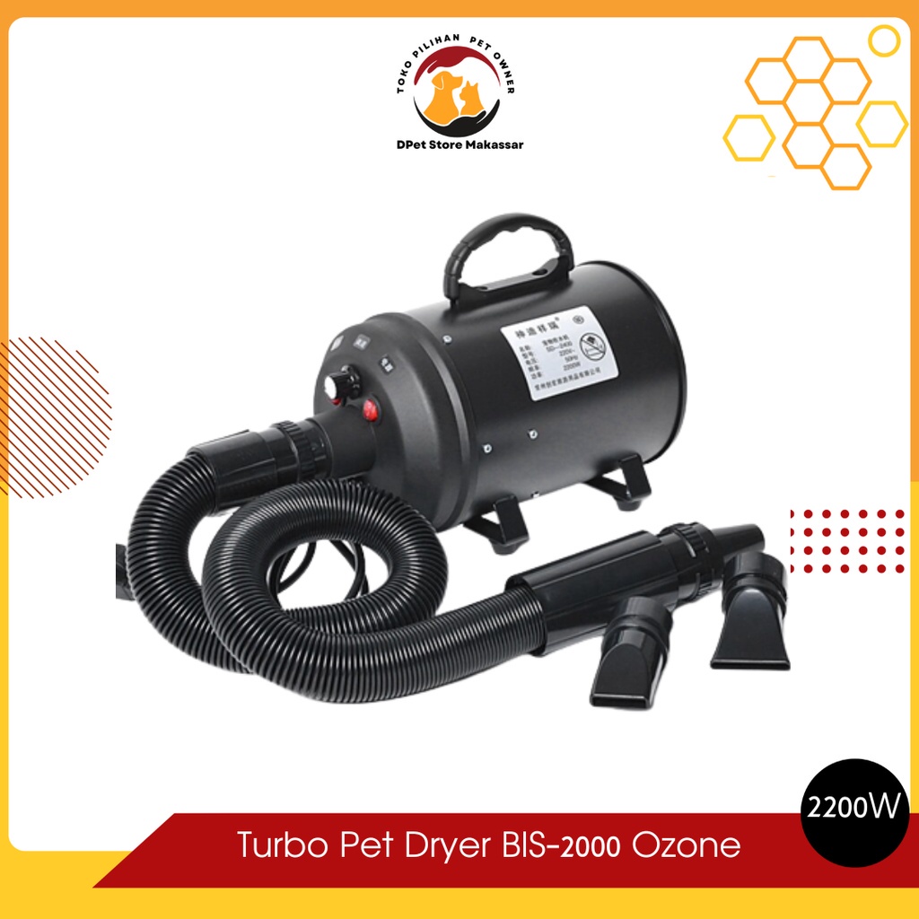 Jual Blower/Alat Mandi Kucing/Anjing-Turbo Pet Dryer BIS-2000 Ozone ...