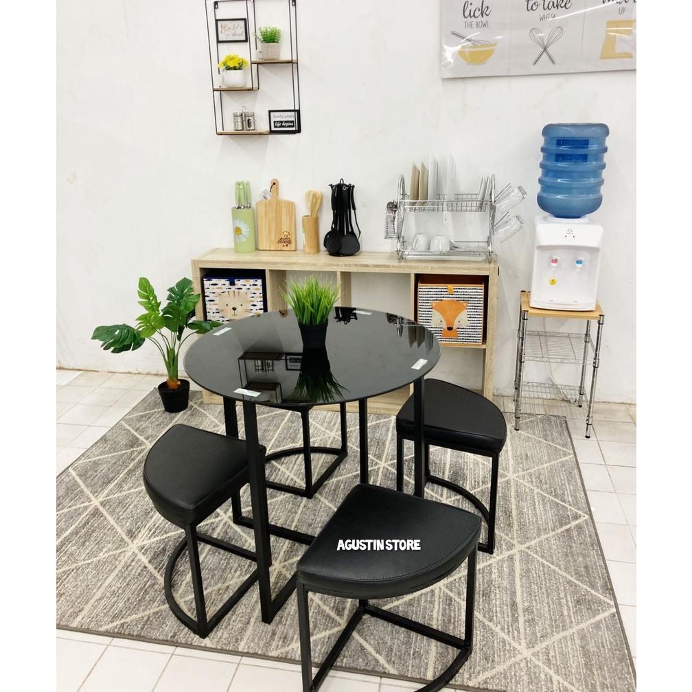Jual NEW! INFORMA-Zeus Meja makan set/meja makan minimalis/Meja cafe ...