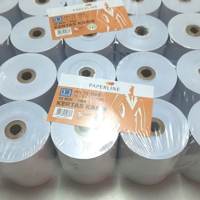 Jual Kertas Kasir Paperline 75x65 Telstruk Kalkulator Paper Cashier ...