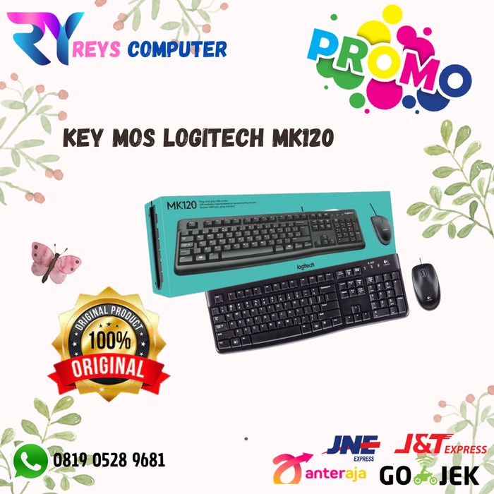 Jual Nx0311 Keyboard Mouse Logitech Mk12 | Shopee Indonesia