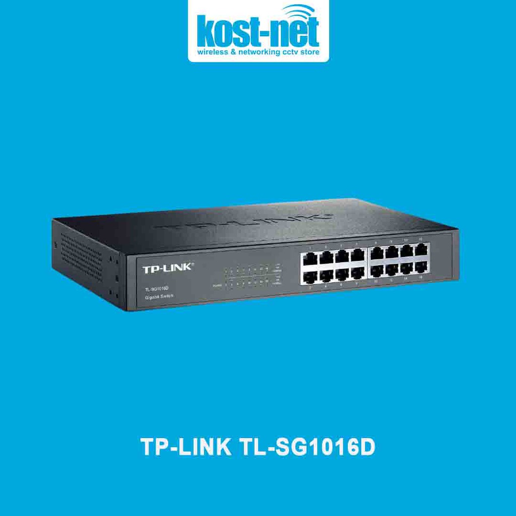 Jual Switch HUB 16 Port Gigabit TP-Link TL-SG1016D | Shopee Indonesia