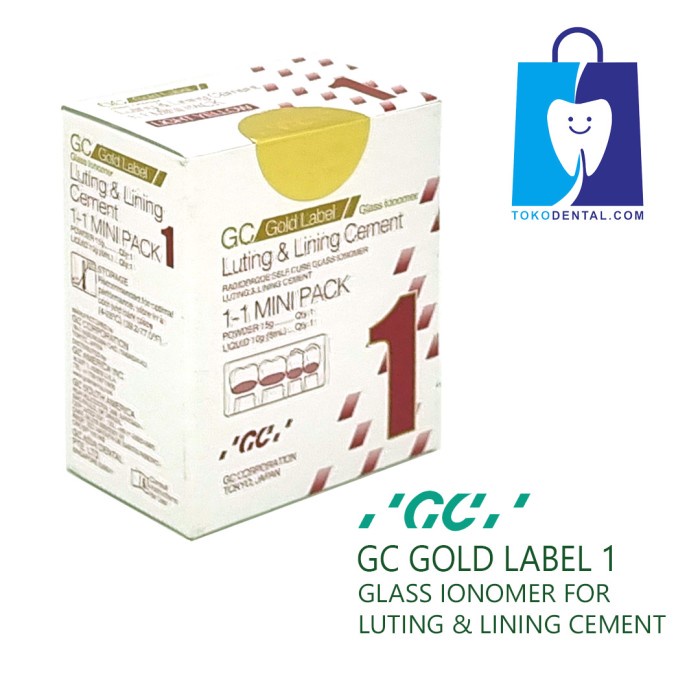 Jual Bahan Sementasi Mahkota Gigi Glass Ionomer GC Gold Label 1 ...