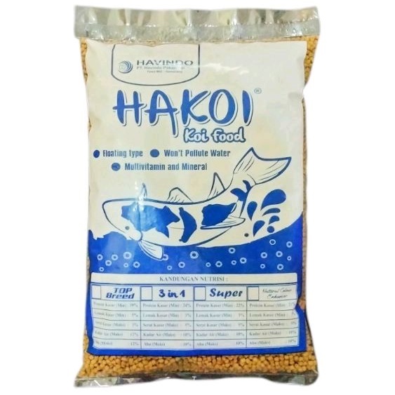 Jual HAKOI Koi Food 3 in 1 (Color Up - Grow Up - Probiotics) | Shopee ...