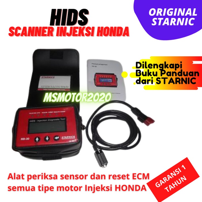 Jual Scanner Injeksi Honda/HiDS Original Starnic/Alat Reset Sensor ...