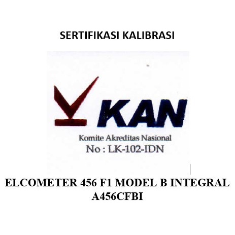 Jual SERTIFIKASI KALIBRASI KAN ELCOMETER 456 F1 INTEGRAL DFT GAUGE ...