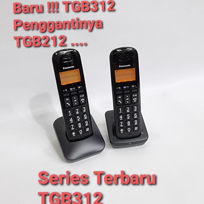 Jual TELEPON WIRELESS PANASONIC KX-TGB212 (BLACK) ORIGINAL TERBARU | Shopee Indonesia