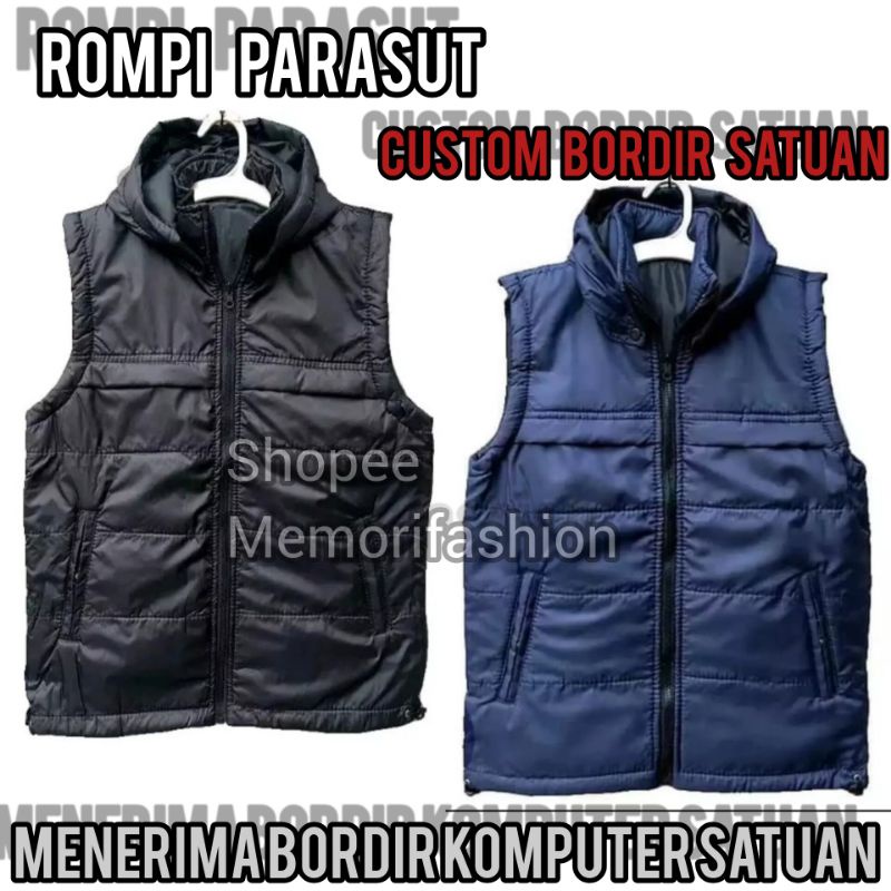 Jual ROMPI PARASUT CUSTOM BORDIR SATUAN/LUSINAN | Shopee Indonesia
