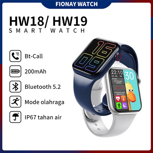 Jual IWO SERIES 7 HW18/HW19 Smartwatch 40/44MM LAYAR PENUH DUA TOMBOL H-r551 | Shopee Indonesia
