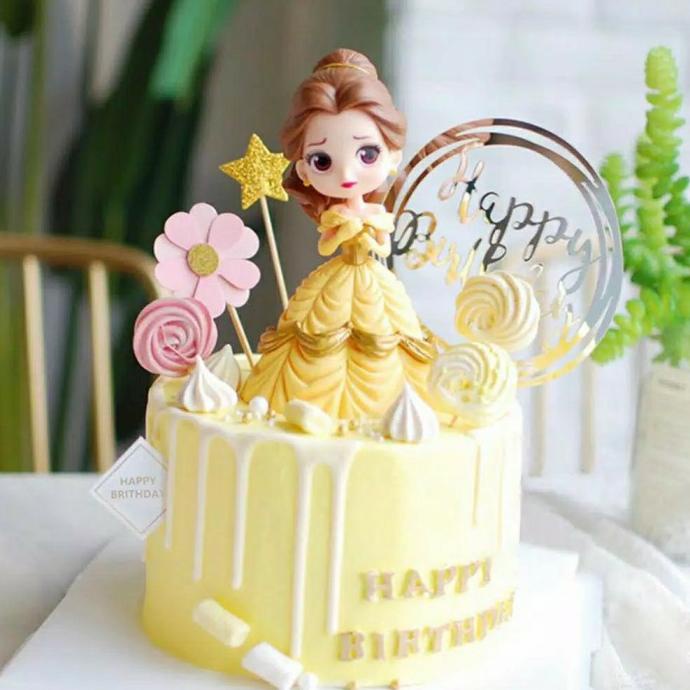 Jual Topper cake figure princess / cake topper tema princess/hiasan kue ...