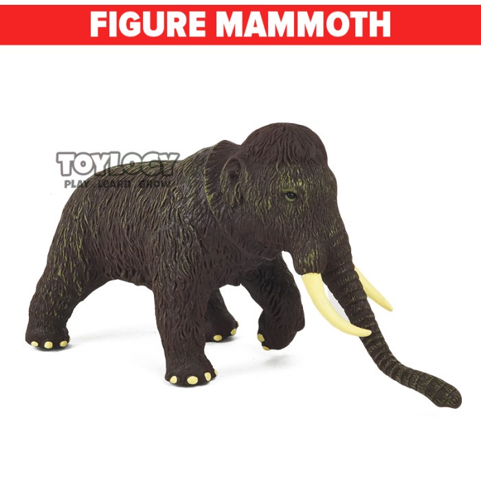 Jual Miniatur Action Figure Binatang Gajah Mammoth Mainan Edukasi ...
