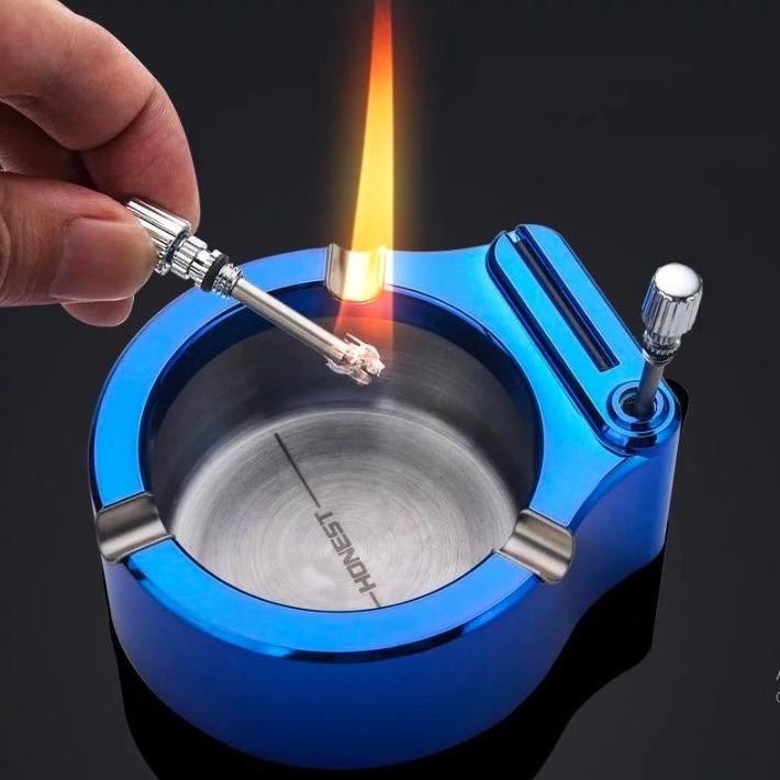 Jual 2 in 1 Asbak Logam + Pemantik Gesek Metal Ashtray & Lighter Asbak ...