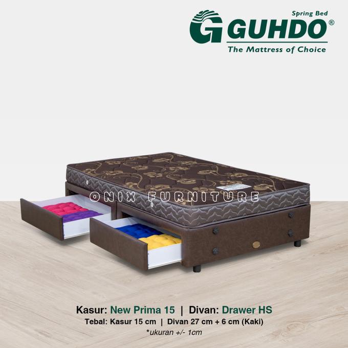 Jual KASUR SPRINGBED GUHDO NEW PRIMA 15CM DRAWER HORIZONTAL SPLIT CKT 180X200 EL09I09A82L ...