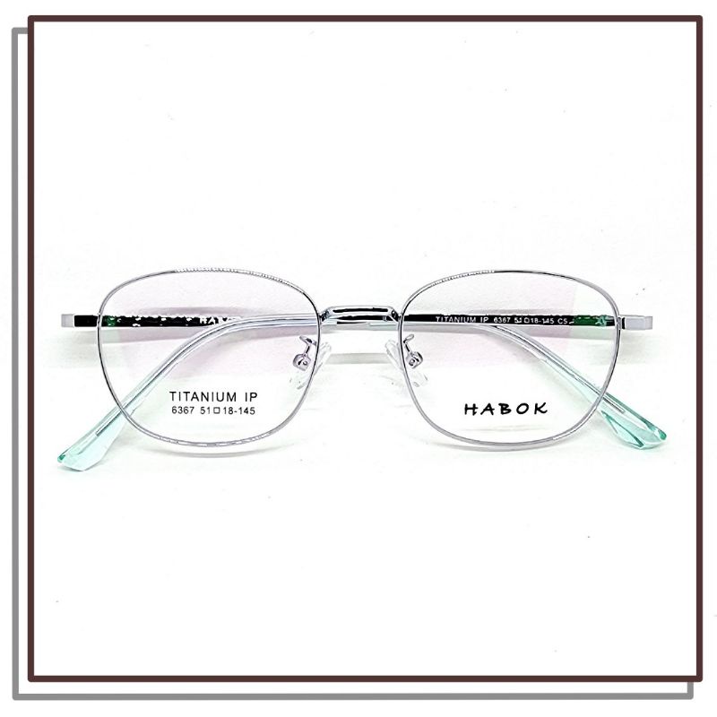 Jual FRAME KACAMATA TITANIUM HABOK 6367 Gagang LENTUR Model Keren ...