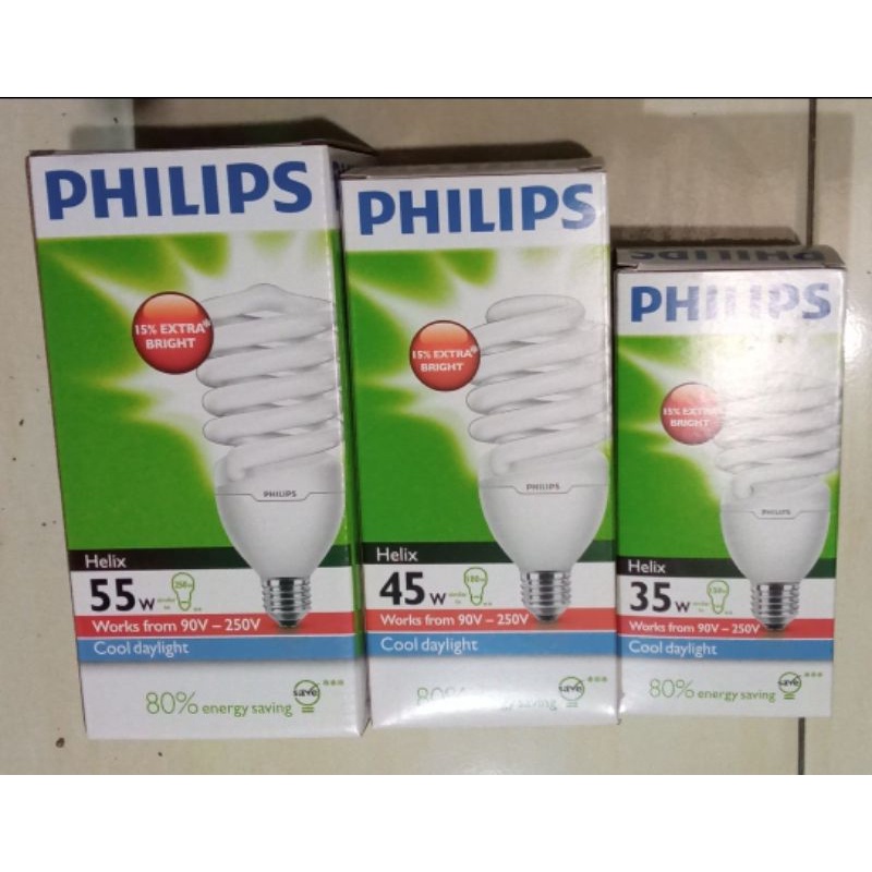 Jual Philips Tornado / Spiral Helix 35-55 Watt Putih | Shopee Indonesia