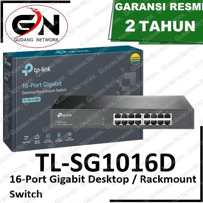 Jual Tp-Link Tl-Sg1016D Tplink 16 Port Gigabit Desktop/Rackmount Switch ...