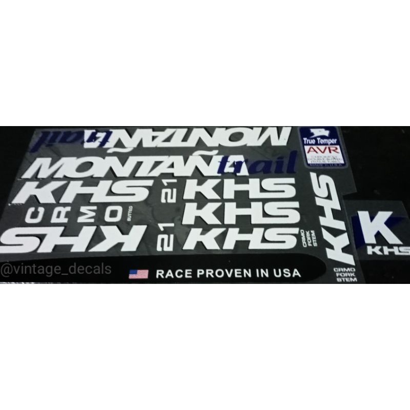 Jual sticker decals sepeda repro KHS Montana Trail | Shopee Indonesia