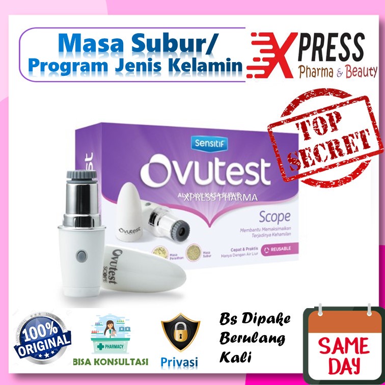 Jual ⚡XPRESS⚡ OVUTEST SCOPE Tes Kesuburan Ovutes Sensitif Uji Masa ...