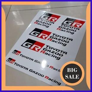 Jual Stiker Sticker Toyota GR Gazoo Racing Set Z804Z3 perkakas | Shopee ...