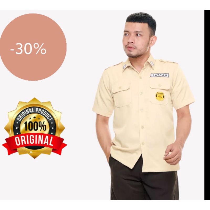 Jual Seragam satpam pdl pdh krem terbaru 2024 Seragam security PDH PDL ...