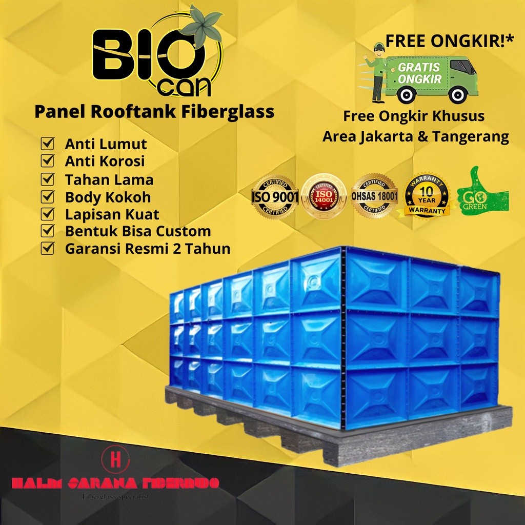 Jual Panel Rooftank Fiber Tanki Fiber FRP | Shopee Indonesia