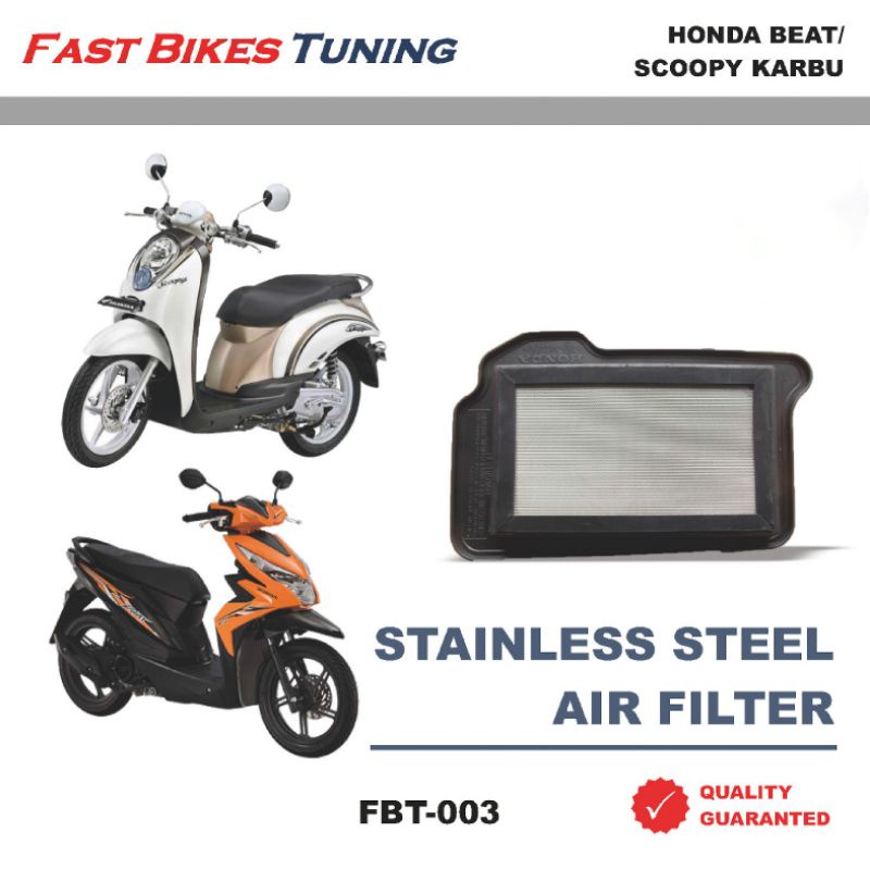 Jual FILTER UDARA HONDA BEAT KARBU - FILTER UDARA STAINLESS - FILTER ...