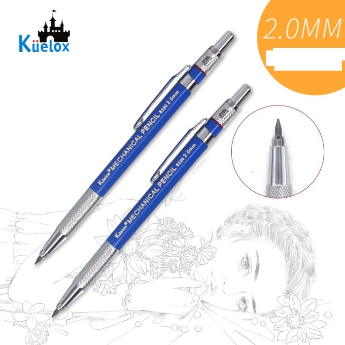 Jual TERBARU kuelox mechanical pencil/pensil mekanik 5320-2.0mm /ALAT ...