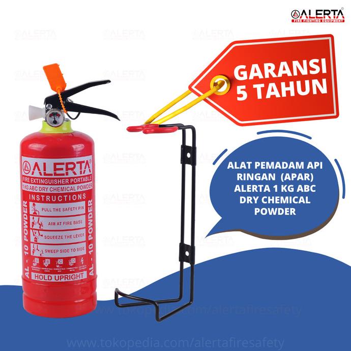 Jual Tabung Alat Pemadam / APAR 1KG ALERTA / isi ABC Powder Set Komplit | Shopee Indonesia