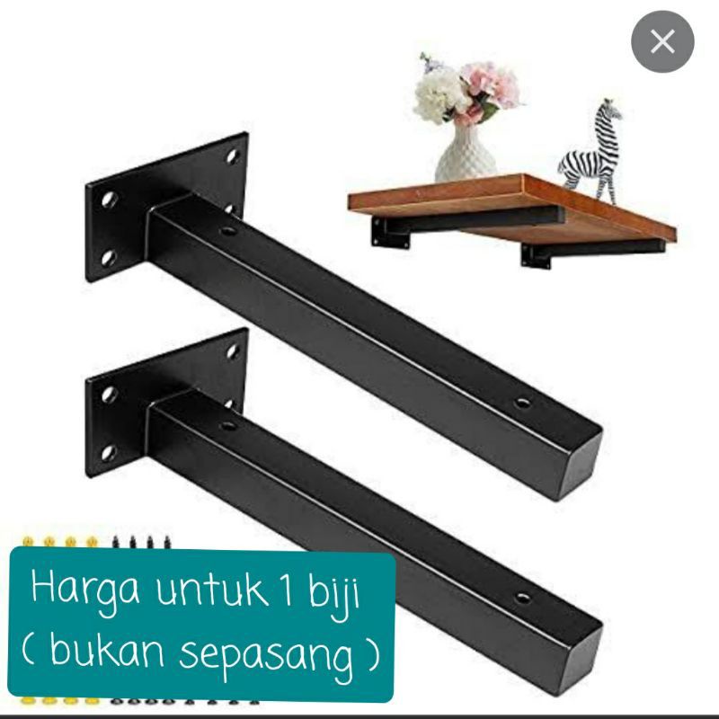 Jual Besi penyangga rak hambalan dinding penyangga rak dinding | Shopee ...