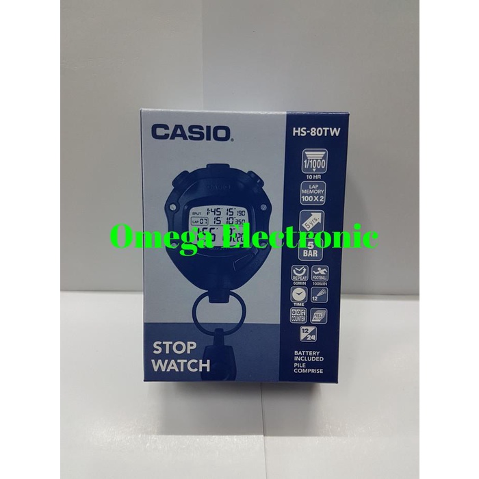 Jual Stopwatchku Stopwatch Casio Hs 80Tw - Alat Pengukur Waktu Hs-80Tw Hs 80 Tw | Shopee Indonesia