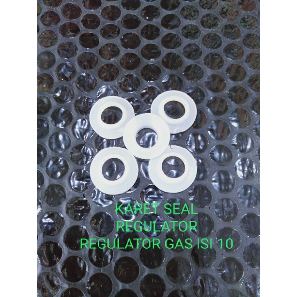 Jual KARET SEAL REGULATOR GAS SILIKON WARNA PUTIH DAN MERAH ISI (10 PCS ...