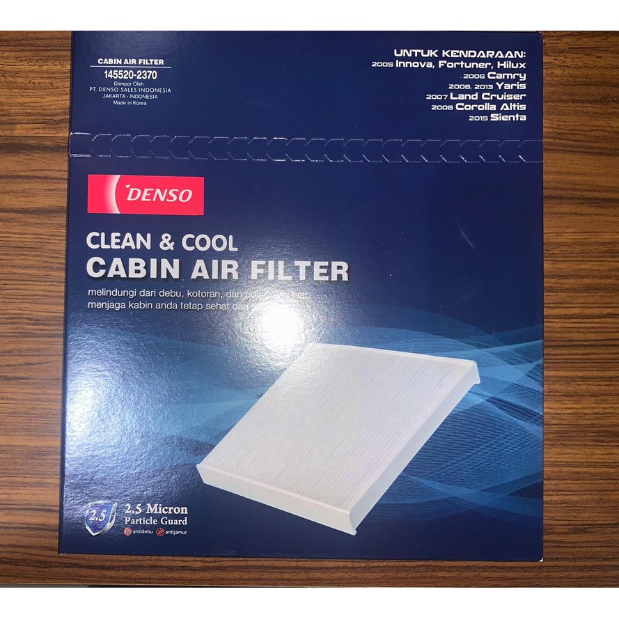Jual Filter kabin Filter udara ac Toyota innova 145520-2370 Denso ...