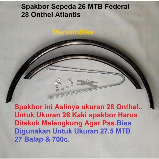 Jual Fender Slebor Spakbor Sepeda 26 MTB Federal 28 Onthel Atlantis ...
