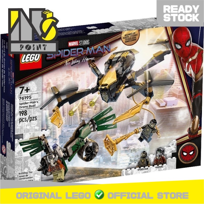 Jual LEGO 76195 - Super Heroes - Spider-Mans Drone Duel | Shopee Indonesia