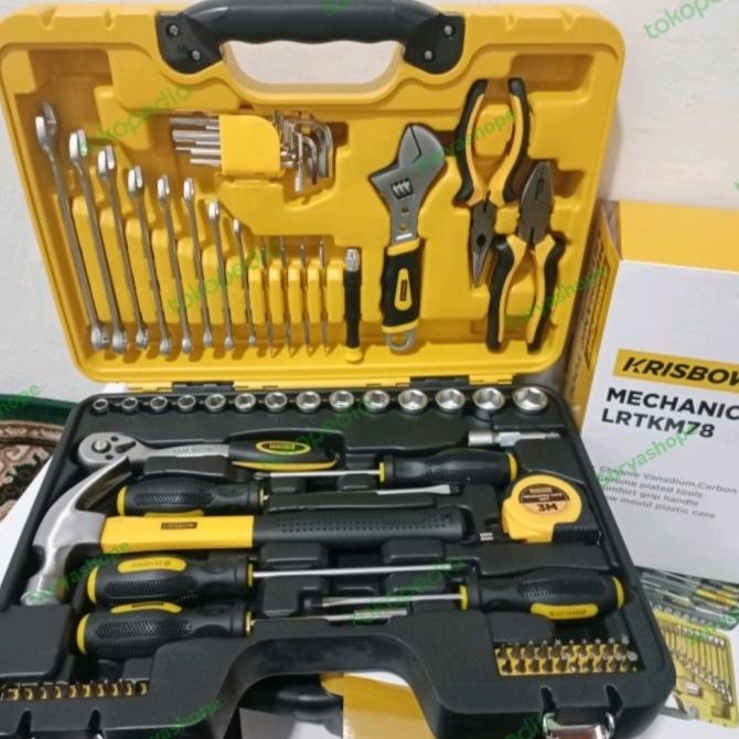 Jual ToolKit Box Set Tool Kit ORIGINAL Krisbow Kotak Perkakas Mekanik ...