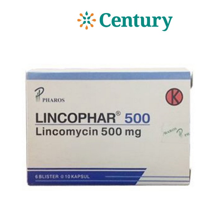 Jual LINCOPHAR 500 MG 1 BLISTER ISI 10 KAPSUL/LINCOMYCIN/ANTIBIOTIK ...