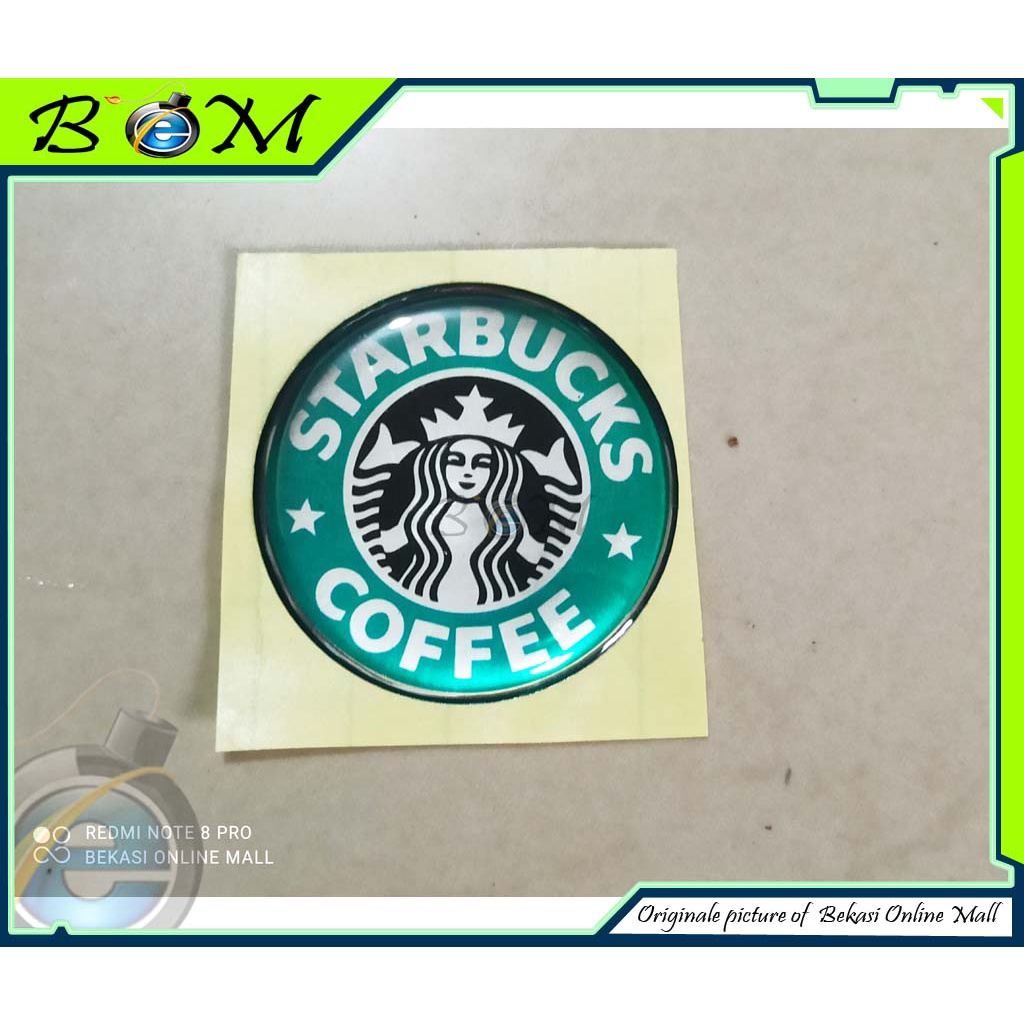 Jual Sticker stiker Logo timbul starbucks coffe 1 | Shopee Indonesia