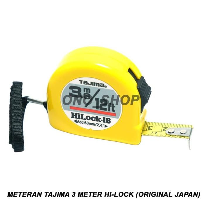 Jual Meteran Tajima 3 Meter Hi-Lock (Original Japan) | Shopee Indonesia