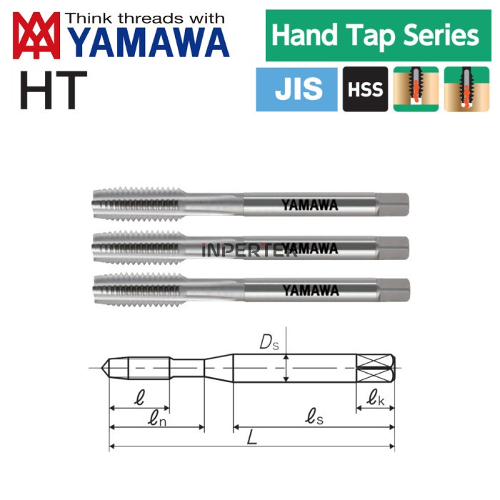 Jual Hand Tap M5 X 0.8 PO YAMAWA Handtap Tangan M5X0.8 SET 3 Lurus HSS Thread | Shopee Indonesia