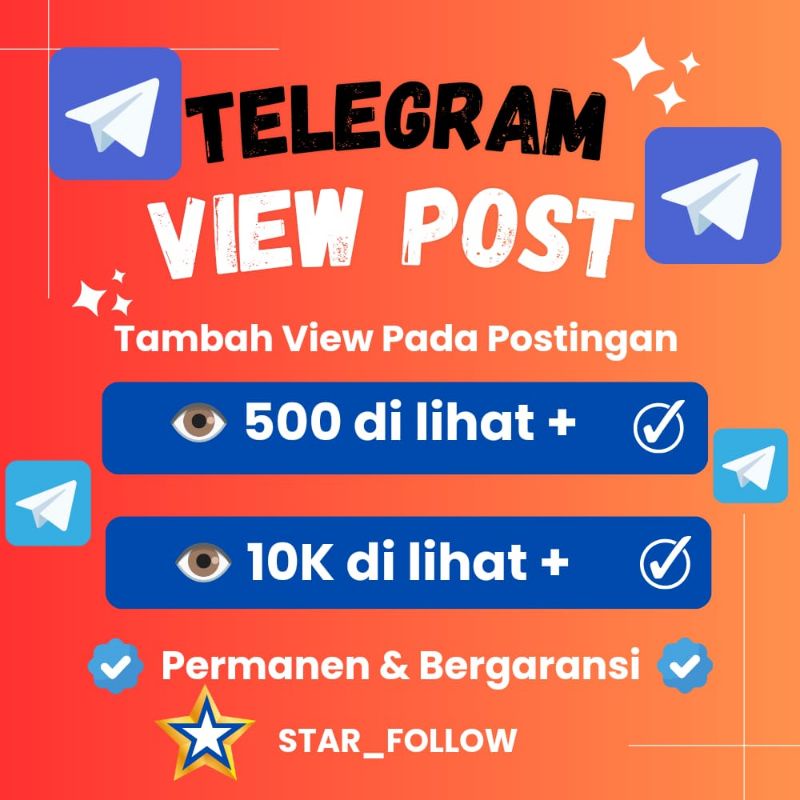 Jual [ NO DROP ] View Post Telegram | View Postingan Channel Telegram Real | Shopee Indonesia