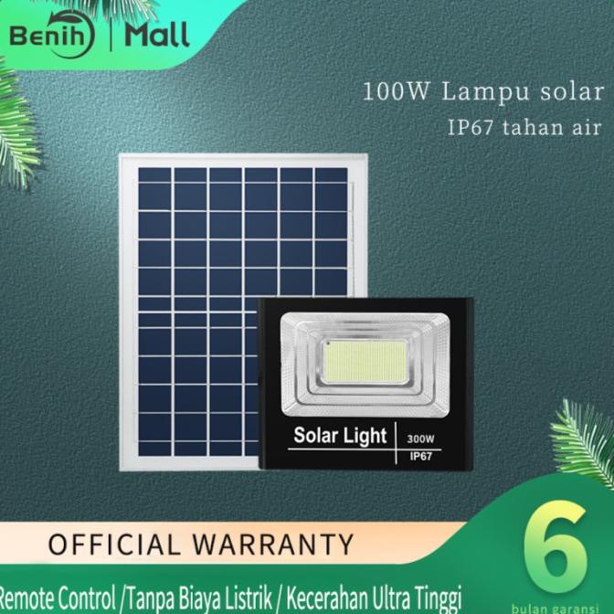 Jual Lampu Solar Lampu Panel Surya tenaga 100W Led Outdoor Flood Light ...